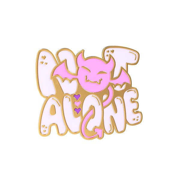 Ironmouse Not Alone Enamel Pin Set